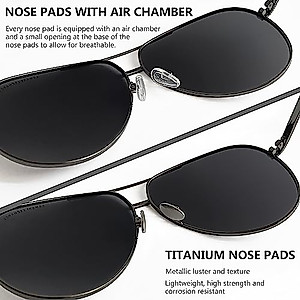 Push-in Eyeglass Nose Pads - PFDHQS 18 Pairs Glasses Nose Pads Replacement Kit - 6 Options Available for Replacing and Having Spare Nose Pads for Sunglasses