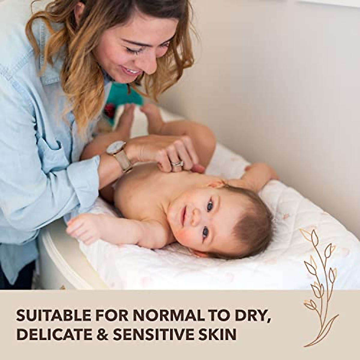 Aveeno Baby Daily Moisture Moisturizing Lotion for Delicate Skin with Natural Colloidal Oatmeal & Dimethicone, Hypoallergenic, Fragrance-, Phthalate- & Paraben-Free, 18 fl. oz (Package may vary)