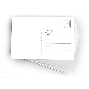 Blank Mailable Postcards Printable, 4x6, Heavy Duty 14pt, Blank Postcards for Art or Printing with Mailing Side for Mailing, Christmas Holiday Postcards. (48ct)