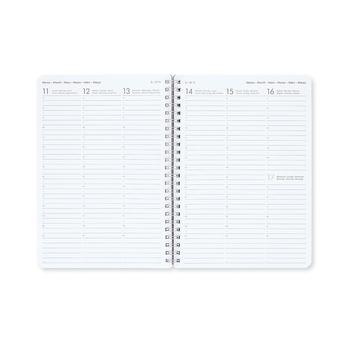 Legami - Large Spiral Weekly Calendar, 12 Months, from January 2024 to December 2024, Folding Planner 2024/2025, Elastic Closure, Final Pocket, Address Book, 15x21 cm, Lemon Theme