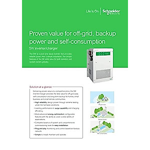 Schneider Conext SW 4kW 120/240VAC 24VDC Inverter/Charger RNW8654024