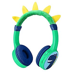 JBUNION Kids Bluetooth Headphones, with 85dB Volume Limited Adjustable Headphones, Wireless Bluetooth Headphones, Aux 3.5mm Cable Included for Boys Girls Study, School, Kids Headset for ipad/Tablet