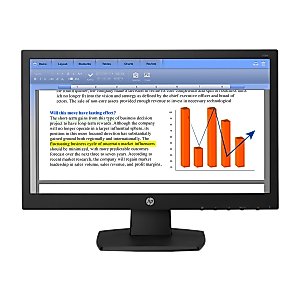 HP 18.5-Inch Screen LED-Lit Monitor Black (V5E94A6#ABA)