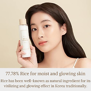 [I'm From] Rice Toner, 5.07 fl oz | 77.78% Rice Extract from Korea, Glow Essence with Niacinamide, Hydrating for Dry Skin, Vegan, Alcohol Free, Fragrance Free, Peta Approved, k Beauty Toner