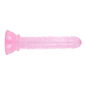 6 Inch Small Pink Jelly Dildo Realistic Mini Crystal Clear Dildo with Suction Cup for Women Adult Sex Toy