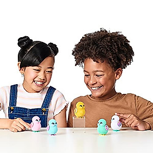 Little Live Pets - Surprise Chick; Cute Interactive Collectible Toy Chick Chirps & Taps; Hatches Out of Egg & Hops About - Blue Egg