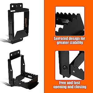 ATV Passenger Foot Rest, Heavy Duty ATV Foot Rest for Rear Passenger Anti-Slip 4 Wheeler Foot Rest Universal Foldable Footrest Compatible with Polaris Sportsman Scrambler Foreman Fourtrax