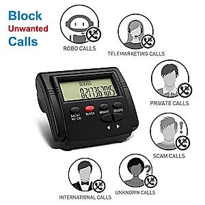 wondcam Call Blocker for Landline Phones, Premium Phones with Call Blocking, One Touch Number Block Device, Block Unwanted Robocalls and Nuisance Calls