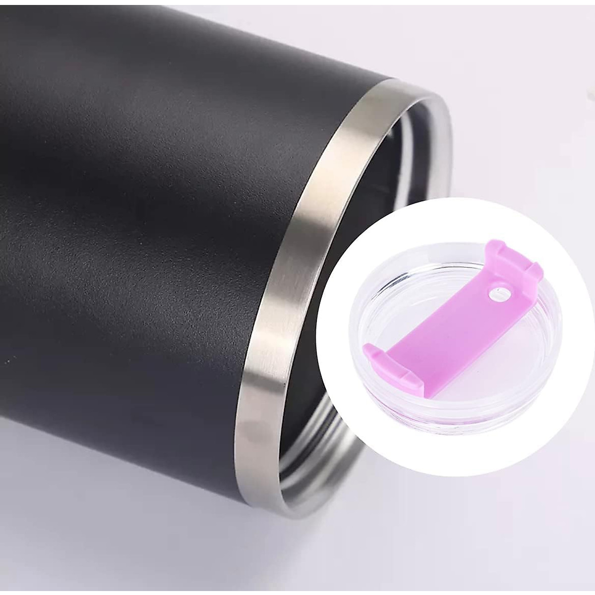 2 Pack 40 OZ Tumbler Lid Compatible for Stanley Quencher, Spill Proof Splash Resistant Stainless Steel Tumbler Covers Fit for Stanley and More Coffee (Dark Green, 40oz-1.0)