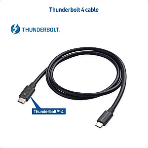 Cable Matters [Intel Certified] 40Gbps Active Thunderbolt 4 Cable with 100W Charging and 8K Video & [Intel Certified] 40Gbps Thunderbolt 4 Cable 3.3ft with 8K Video and 100W Charging
