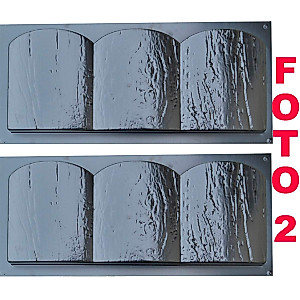 2 Pieces Edge Old Wood Board Stone MOLDS Edging Border Mould Garden Path #BR03