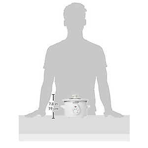 Brentwood Slow Cooker, 1.5 Quart, White