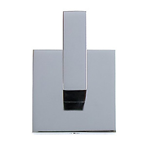 Gedy A026-13 Elba Modern Square Wall Mounted Bathroom Hook, Chrome