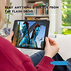 MFi Certified iDiskk 512GB Photo Stick for iPhone USB Storage Flash Drive Photo Transfer Stick for iPhone Picture External Storage iPad Lightning USB C Android Photo Storage iPhone Picture Storage