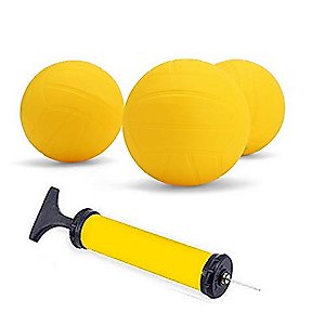 Viminston Spike Replacement Pro Balls 3-Pack Competitive Balls Set with Pump Mini Volleyball