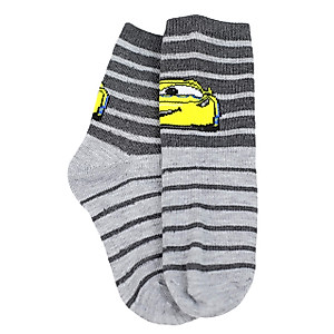 Disney Boy's Cars 3-Pack Character Crew Socks, Small, Red