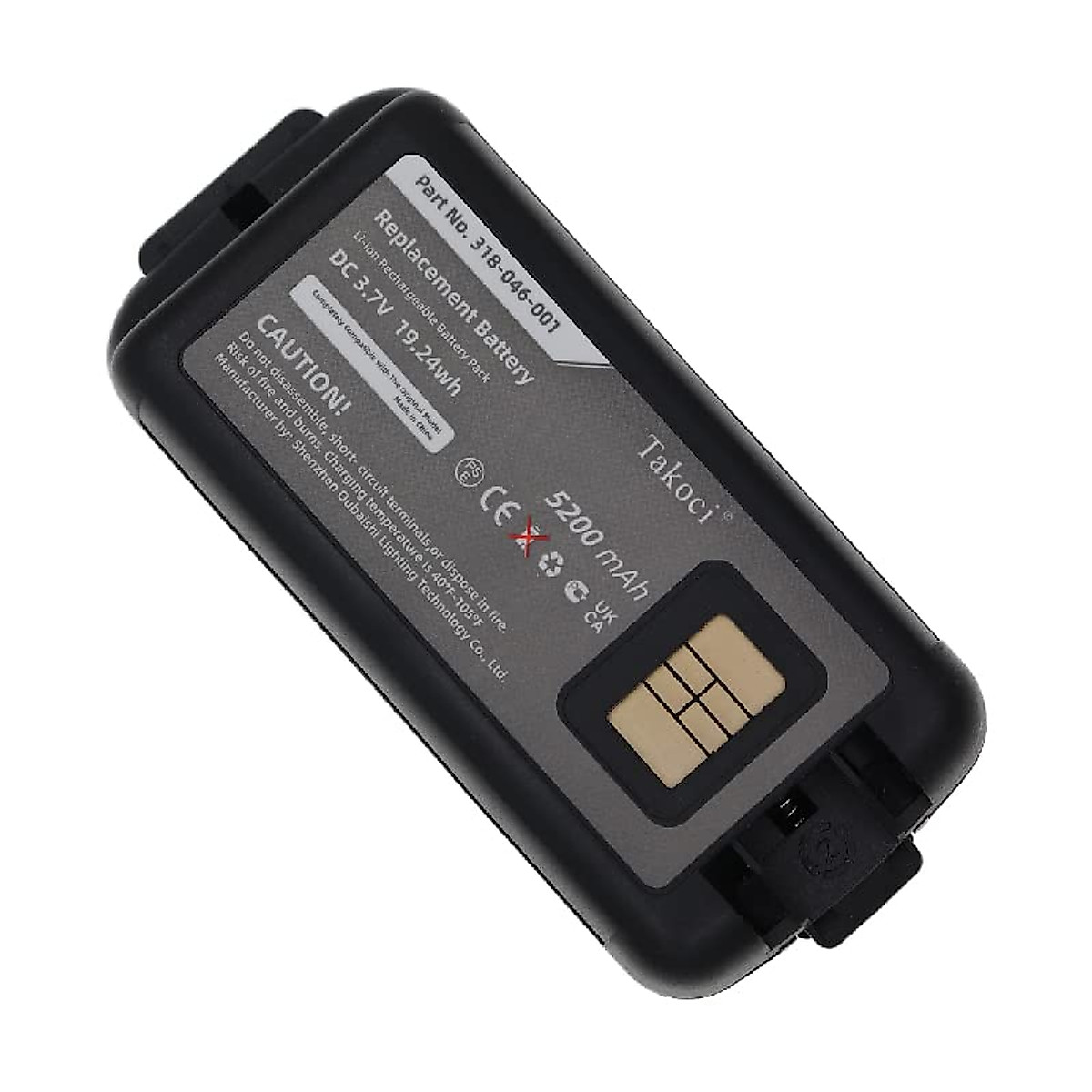 Youejoeq (10-pcs) Replacement Battery for Intermec CK70 CK71 CK75 Barcode Scanner Extended Capacity,fits Part no.1001AB01 1001AB02 318-046-001 318-046-011 AB18 Barcode Scanner 5200mAh