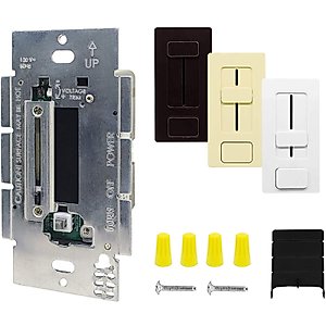 HitLights Dimmable Driver and Dimmer Switch Single Integrated Unit, EZDim 120V AC – 12 V DC 40Watt Wall Dimmer Switch Compatible with Most Solid Color 12V DC Tape Lights and Fixtures, UL Listed