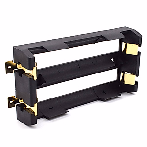 SDTC Tech 3.7V 18650 Battery Holder 2-Slot Parallel or Series PCB SMT Battery Case with Copper Pin Contacts for Soldering DIY Electronic Circuit Project