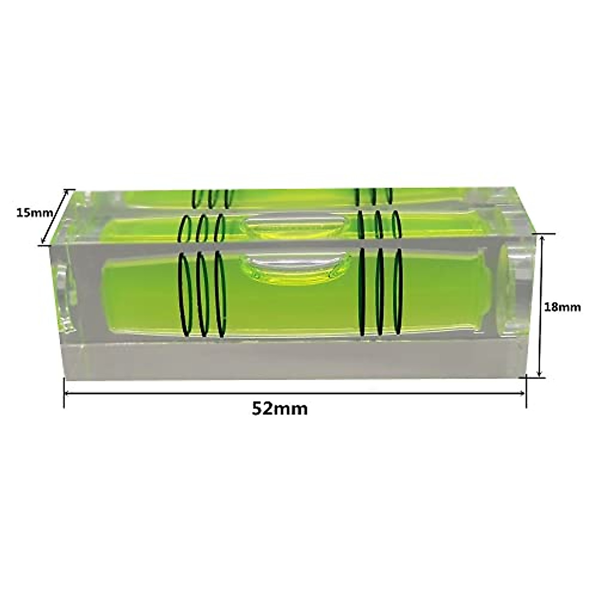 High Precision Bubble Spirit Levels Small Bullseye Level Long Square Mini Level for Wall Frames Hanging RV Tripod etc Measurement Leveling Tool 2 pcs(non-magnetic)