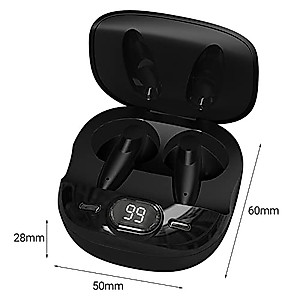 Iryreafer Wireless Earphones Universal Fingerprint Touching Low Latency Hands-Free Comfortable Noise Cancelling IPX5 Waterproof Stereo Sports