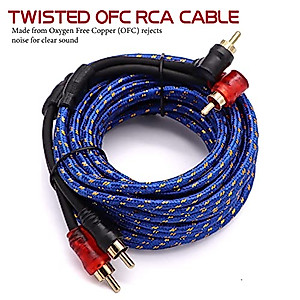 0 Gauge Audio Amplifier Installation Wiring Systems KIT,Make Connections and Brings Power to Your Radio,Subwoofers and Speakers