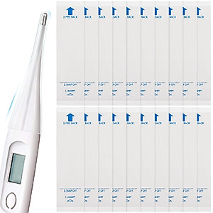 HEALLILY 100pcs Safe Digital Probe Covers Disposable Universal Electronic Cover for Accurate Sanitary Oral Ear Underarm Recta Reading