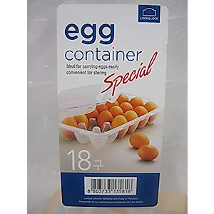 LocknLock Egg Storer with 18 Holes, 32 x 17.5 x 32 cm, Clear