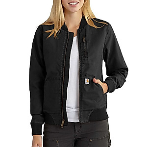 Carhartt womens Crawford Bomber (Plus Sizes) Jacket, Black, 3X US