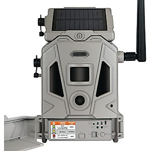 Bushnell CelluCORE 20 Solar Trail Camera, Low Glow Hunting Game Camera with Detachable Solar Panel with Bundle Options (Strap + SD Card)