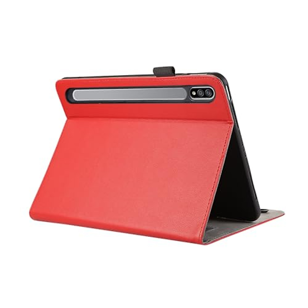 Tablet PC Case Compatible with Samsung Galaxy Tab S9/S7/S8 T870/T875 SM-X710 Tablet Case, Ultra Slim Lightweight PU Leather Protective Shell Anti-Scratch Magnetic Bumper Flip Cover with Fold Stand Fun