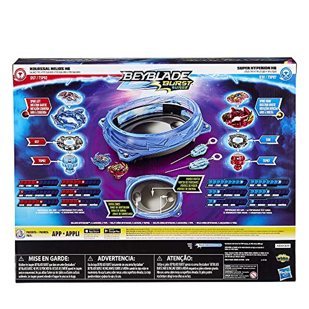 BEYBLADE Burst Surge Speedstorm Volt Knockout Battle Set – Complete Battle Game Set with Beystadium, 2 Battling Top Toys and 2 Launchers