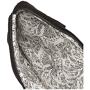 Vera Bradley Women's Microfiber Laptop Organizer, True Black, One Size