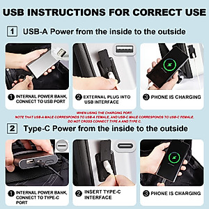 Refutuna Anti Theft Laptop Backpack for Men, Hardshell Waterproof TSA Lock Gaming Computer Backpack with USB Port, Fit 16/15.6 Inch Hard Shell Business Bookbag (black)