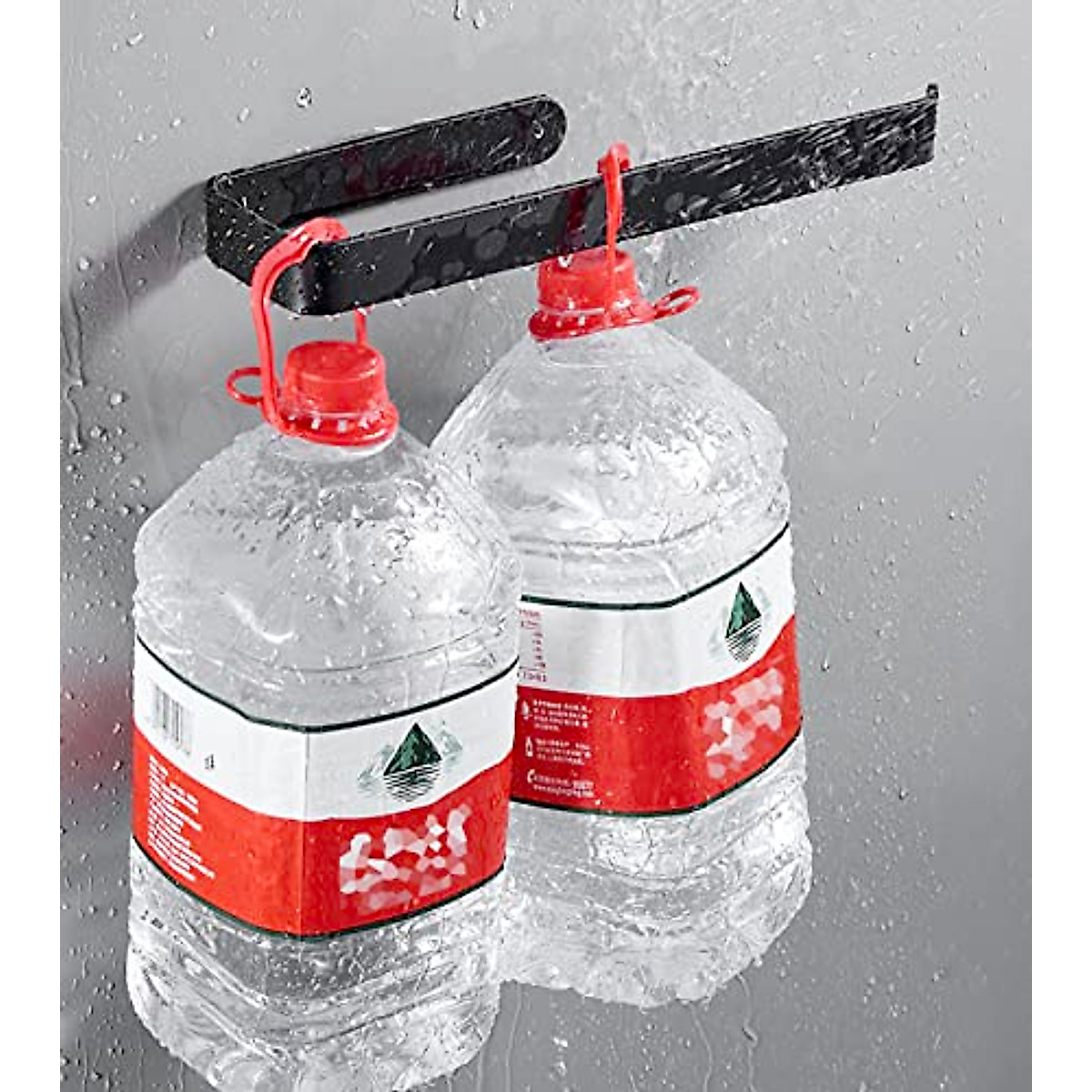 CHAUNCEY HOME Adhesive Paper Towel Holder Under Cabinet Countertop, 1 Pack, Matte Black, Self-Adhesive Hanging Paper Towels Rolls Holder for Bathroom Kitchen Essentials