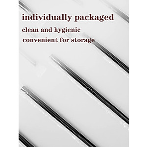 200 Pcs Disposable Straws Individually Wrapped Disposable Plastic Drinking Straws 7.5" Long Standard Size Assorted Colors Straws for Wedding Supplies, Party Favors