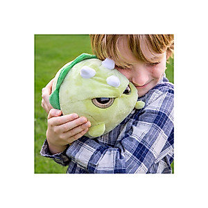 Grumpy Baby Dinosaur - Adorable Super Soft Plush Triceratops Stuffed Animal Toy (Glitter Eyes) - Large 8 Inch - Unique Gift for Kids and Adults