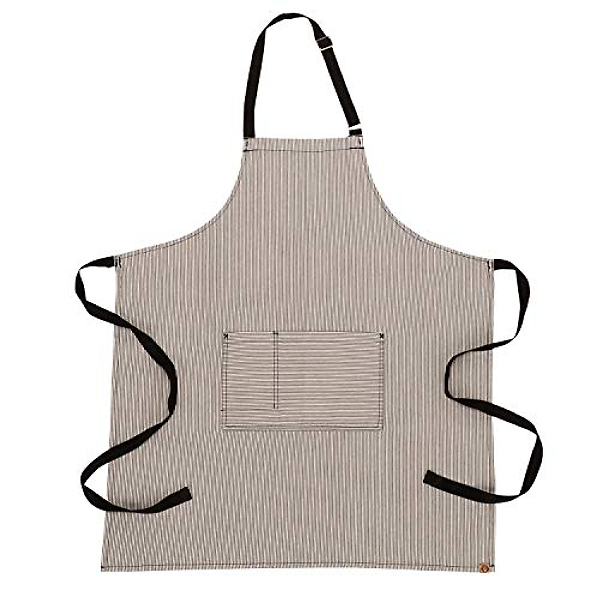 Chef Works Unisex Portland Bib Apron, Black, One Size