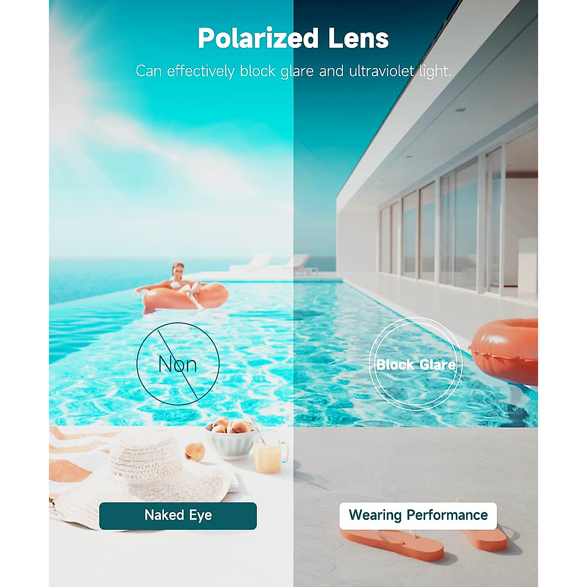 RIOROO Swim Goggles,Polarized Swimming Goggles for Men Women Adults Youth Anti Fog/No Leak/Clear Wide Vision/UV Protection