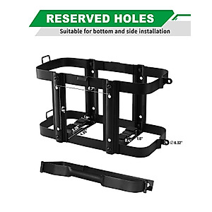 Racewill 5 Gallon Water Storage Containers Holder Mount - Only Fit for Scepter Water Container and Fuel Can 20L - Lockable Mounting Bracket for Camping, RV, and Overlanding