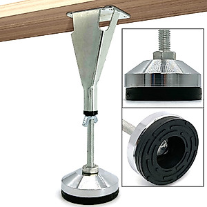 Goodgoods 1 Pack Adjustable Height Center Support Leg for Bed Frame, Bed Center Slat Heavy Support Leg, Extra Durable Steel Furniture Foot, Bed Center Slat and Other Wooden Furniture