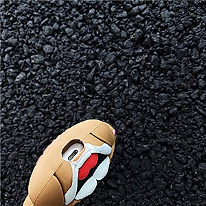 Soft Silicone Cute AirPod Case Cover for Apple AirPods Pro 2019 with Keychain Tom and Jerry Brown Mouse Anime 3D Cartoon Adorable Lovely Funny Kids Teens Girls Boys Daughter Women