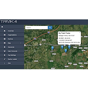 Trak-4 GPS Tracker for Vehicles, Assets, Equipment. Long Battery Life, Waterproof, Global Tracking. Low-Cost Subscription Required.