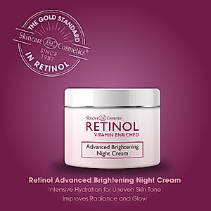 Retinol Advanced Brightening Night Cream– The Original Retinol Overnight Creamy Formula to Brighten, Clarify & Restore Youthful Radiance – Anti-Aging Benefits for Smoother, Softer, Evener Skin Tone
