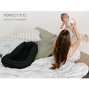 Lounger Cover by Sofia Amber – Cover ONLY for DockAToT and Sleepyhead Deluxe + Docks - Baby nest Sleep Pod Replacement Extra Cover - Emerald