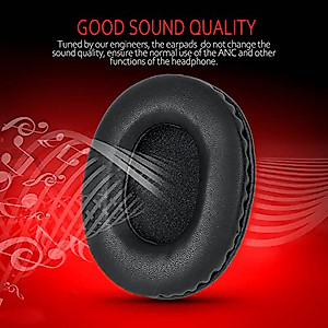 Krone Kalpasmos Audio Technica ATH-M50X Replacement Earpads, Audio Technica Headphone Pads Fit ATH M50 M50s M50BT M40X M40 M35 M30, Pads for ATH M-Series, Soft and Thick Memory Foam, Classic Black