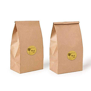 YU-NIYUT 1 Roll Simple Design Thank You Letters Dandelion Print Label Stickers Craft Per Roll Stationery Adhesive Sealing Decor, Exquisite and Easy to Use