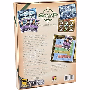 Matagot Captain Sonar Operation Dragon Board Game Expansion | Cooperative Strategy Game Submarine Adventure Game | for Adults and Teens | Ages 14+ | 2-8 Players | Average Playtime 45 Minutes | Made