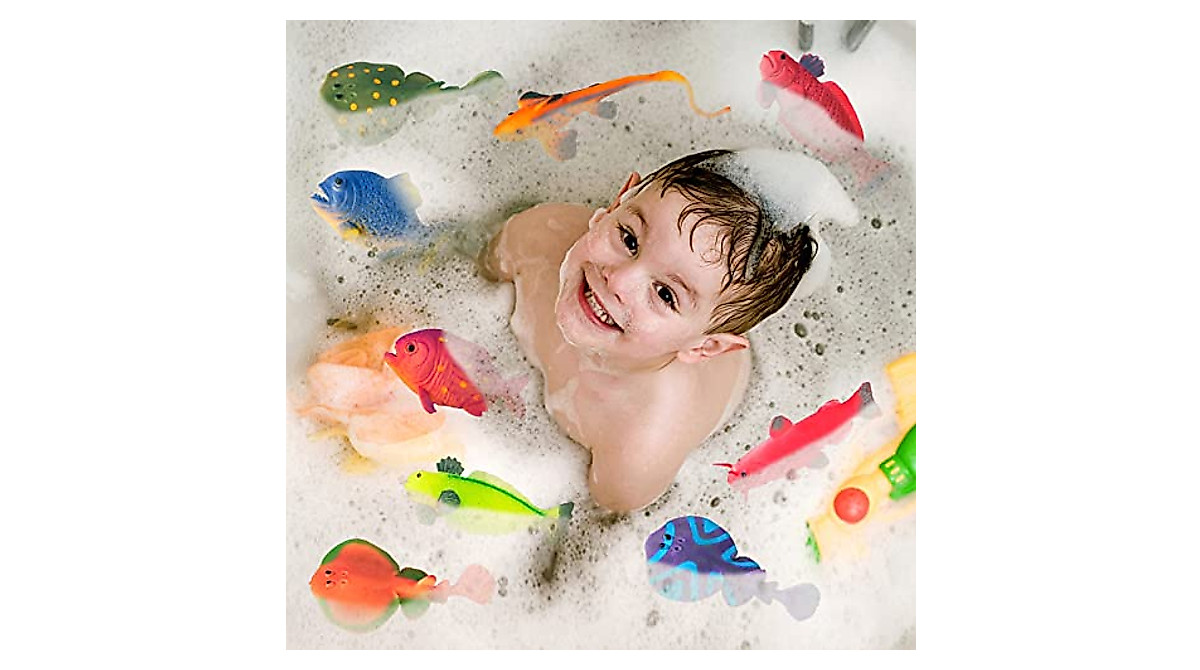 12 Pack Color Changing Sea Animal Toys for Kids