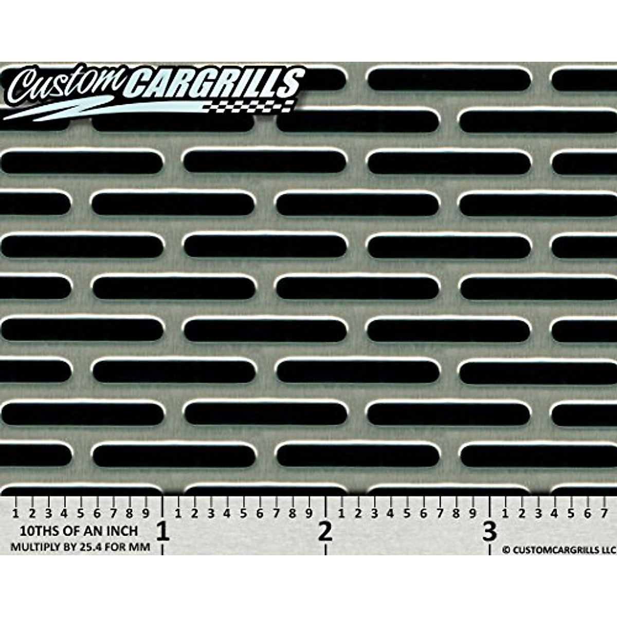 CCG 16"x48" Perforated SS Grill Mesh Sheet - Silver